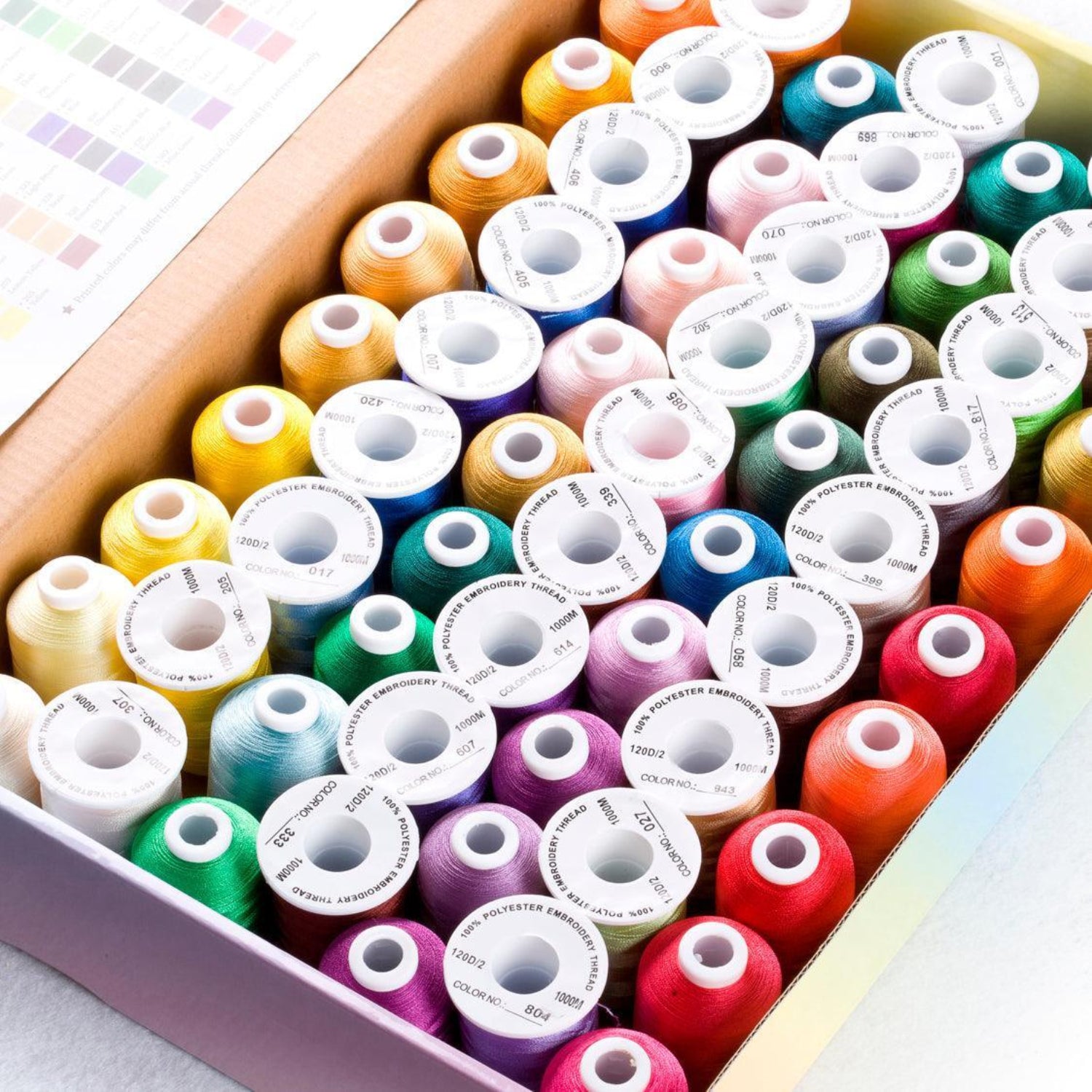 Simthread 32/40/63/120 Colors Embroidery Thread Kit — Simthread - High ...