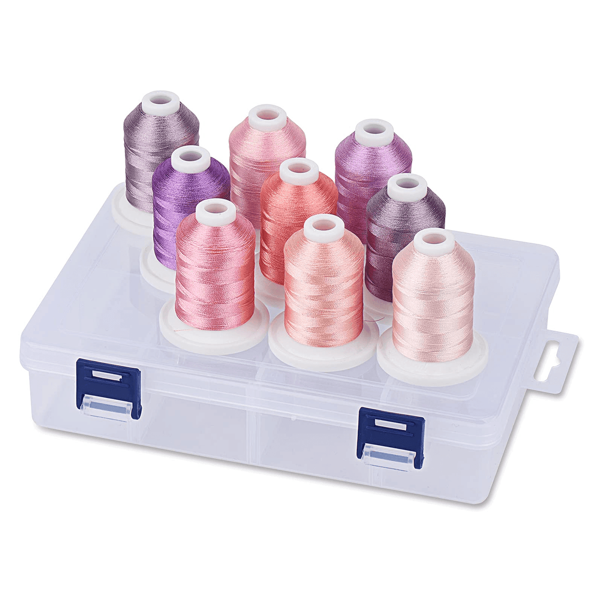 9 Romantic Pink Snap Spools Embroidery Thread 730M — Simthread - High ...